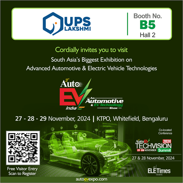 South Asia’s Biggest Automotive & EV Technology Exhibition! - UPS Lakshmi