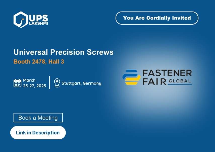 🔩 Join Universal Precision Screws at Fastener Fair Global 2025 in ...